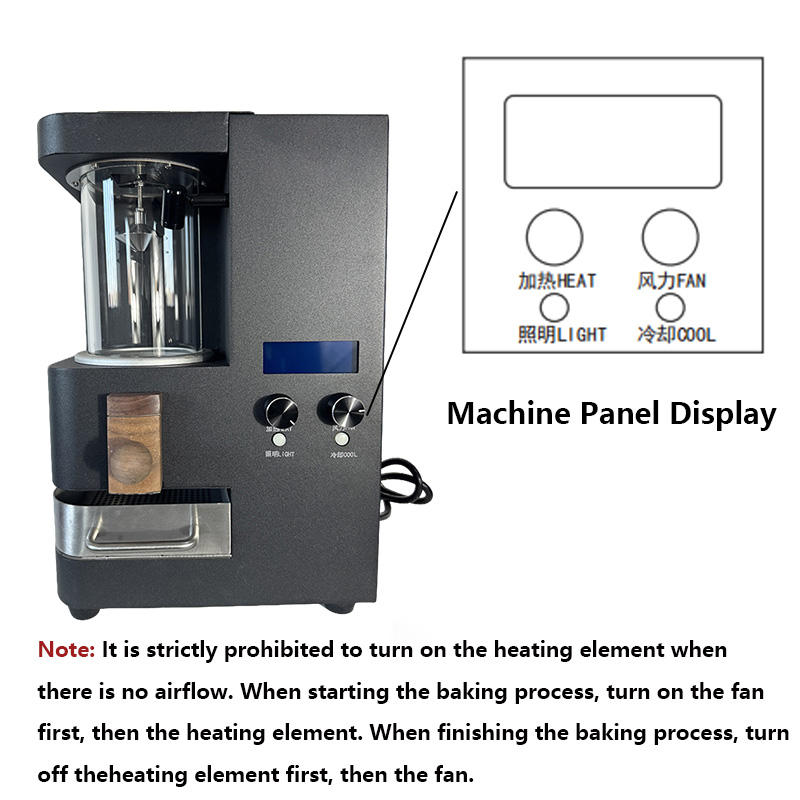 300g Coffee Roasting Machine 220V Portable Heating Power 3300W Coffee ...