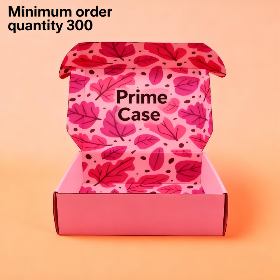 Custom Logo Printed Flat Pack Paper Packaging Box Corrugated Carton ...