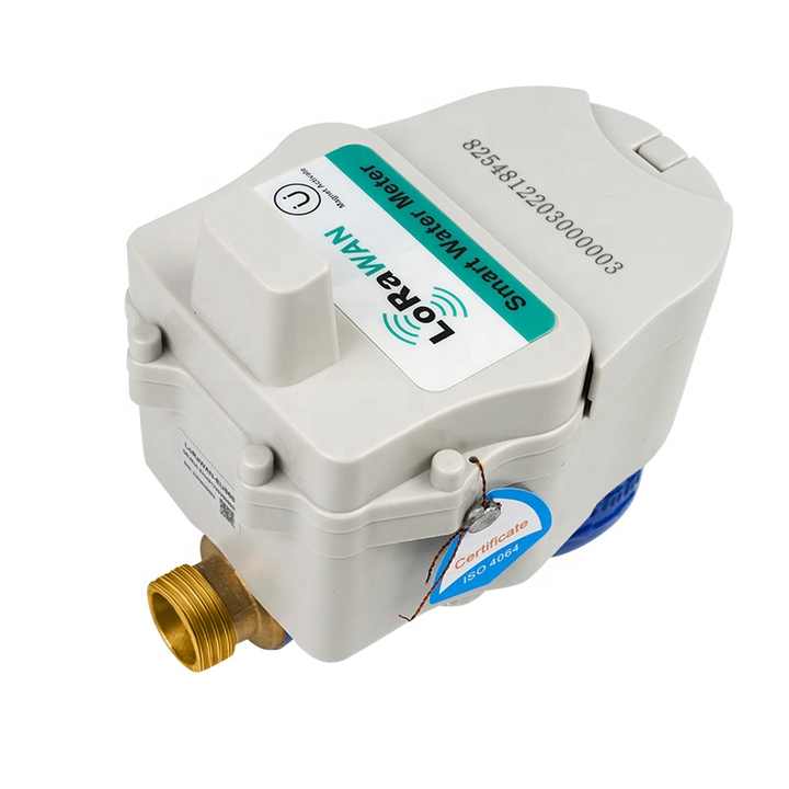 Battery Operated Wireless Lorawan Smart Valve Monitoring Water Meter