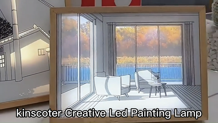 3D Decoration Night Light - Painting Led Light Frame Lamp