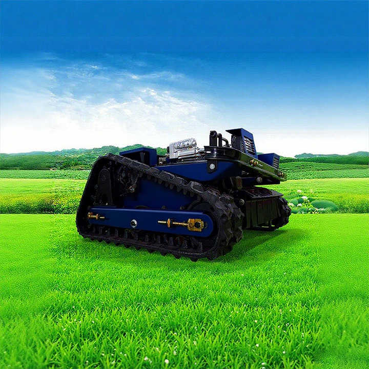 Tracks gasoline Engine cutting Tracked Remote-controlled Lawn Mower ...