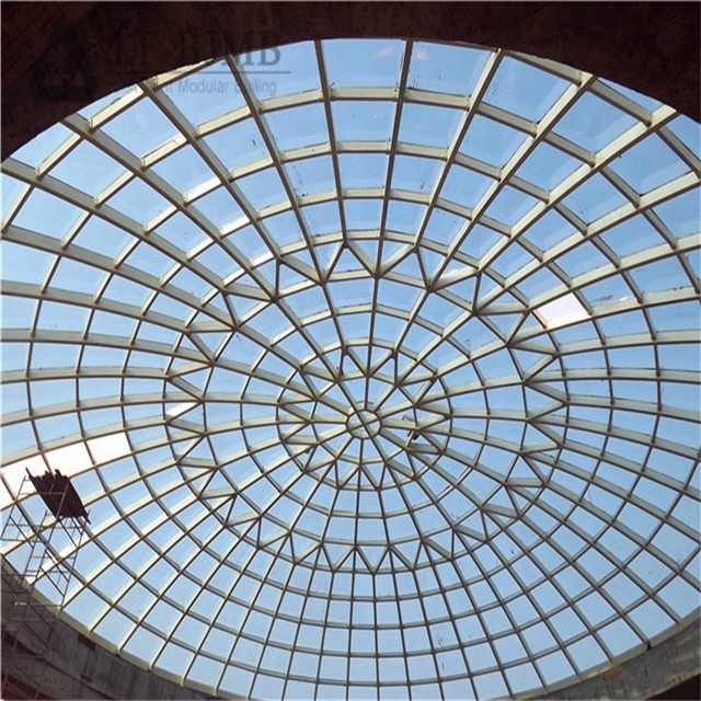 LF Steel Structure Dome Building Space Frame Tempered Glass Geodesic ...