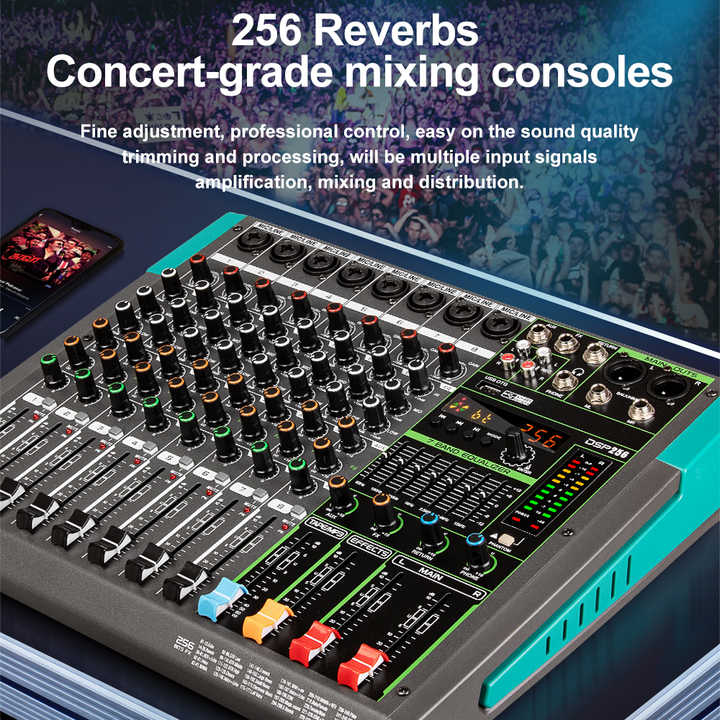 Depusheng MG8 Mixing Console - 8 Channels with USB