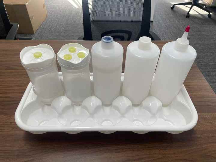 FIFO PP16X3-3 16oz Sauce Dispenser Gun - White Squeeze Bottle for ...
