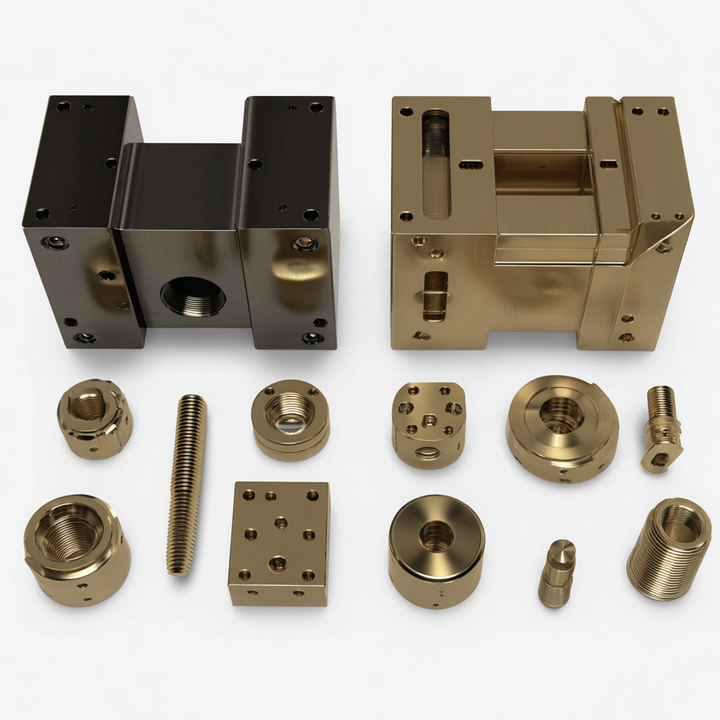 OEM Custom Precision Manufacturing of Metal Parts 3D Model CNC Milling ...