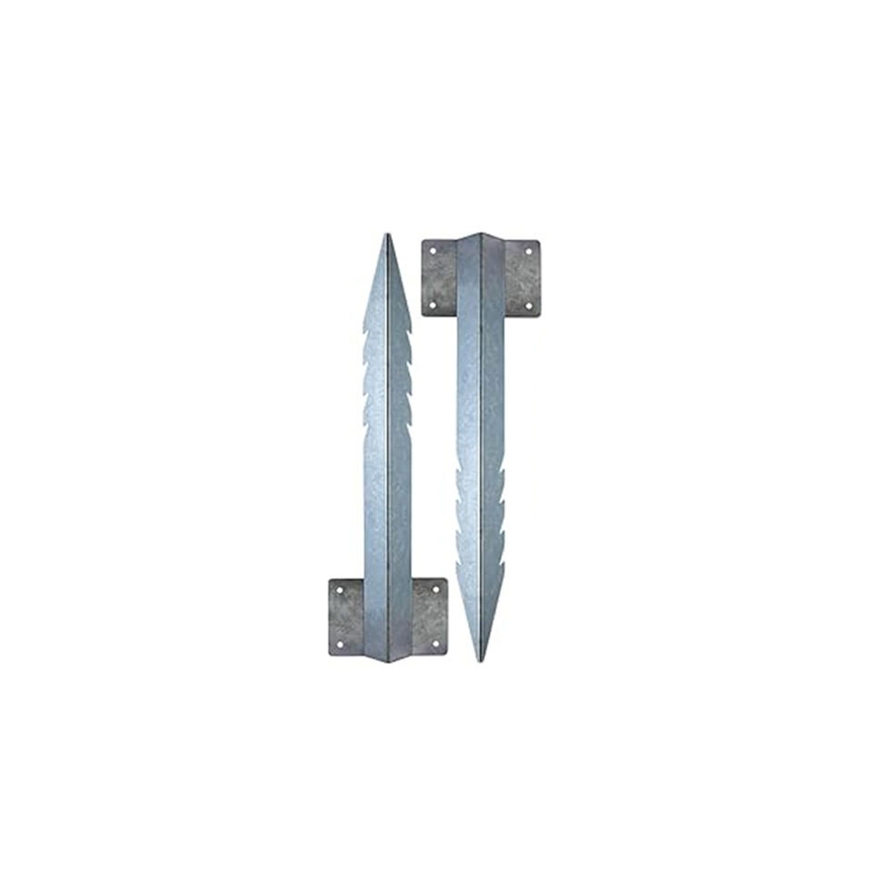 Straight Timber Pile Metal Railway Sleeper Sawtooth Brackets Ground ...
