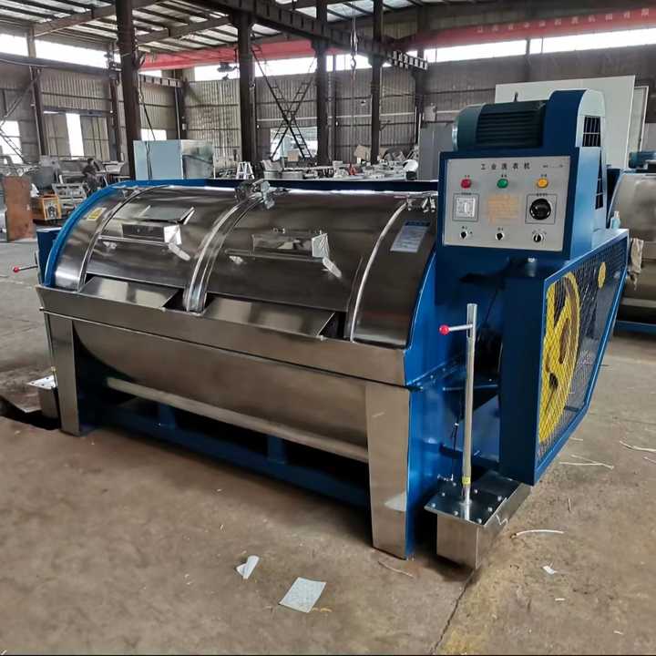 High-Speed Horizontal Industrial Washing Machine Stainless Steel Electric Steam Fuel 15-50kg ...