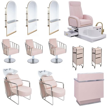 luxury styling chair salon furniture set salon chair hair salon ...