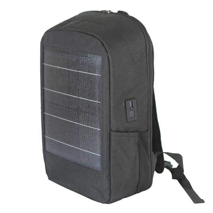 Solar Powered Travel Backpack With USB & Type-C Ports Outdoor Solar ...