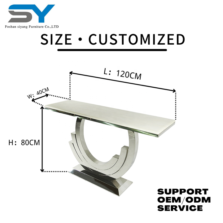 Foshan Furniture Stainless Steel Chinese Console Table Wrought Iron ...