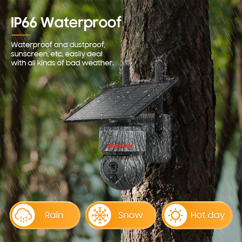 VESAFE Solar Powered Wildlife Trail Camera 4G Wireless Outdoor ...
