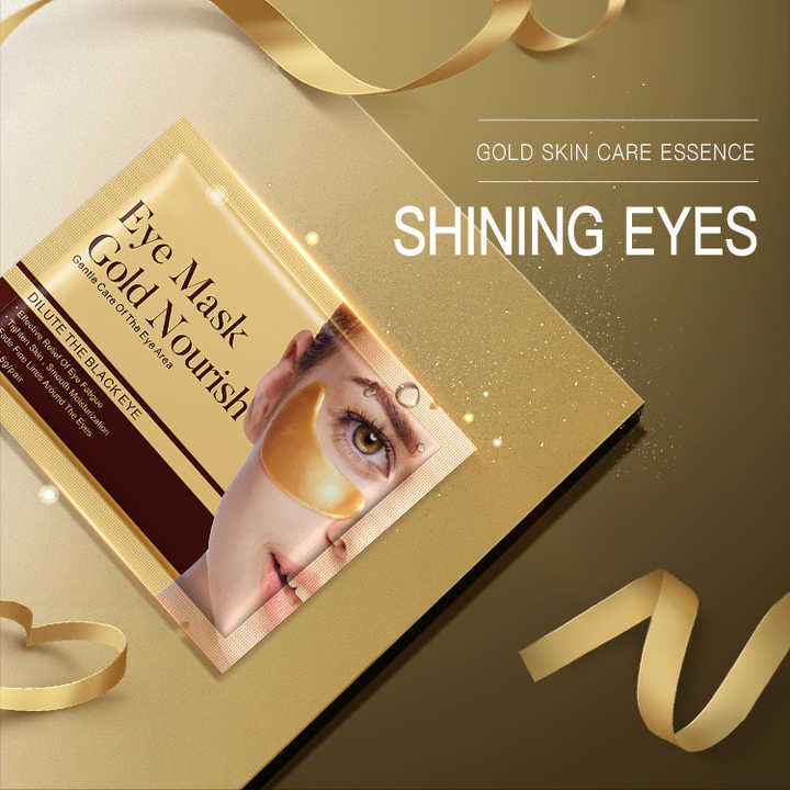 Custom Gold Crystal Eye Mask Under Eye Care Mask Sheet Patch Reduce ...
