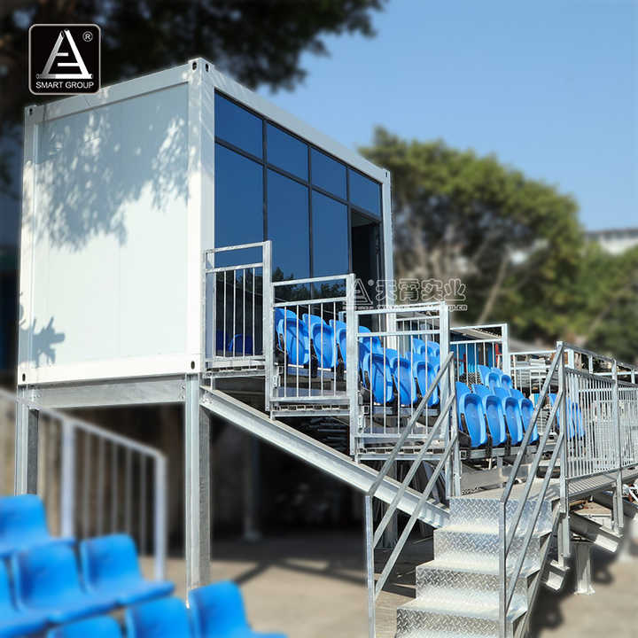 Outdoor Temporary Grandstand Dismountable Roofed Grandstand Bleachers ...