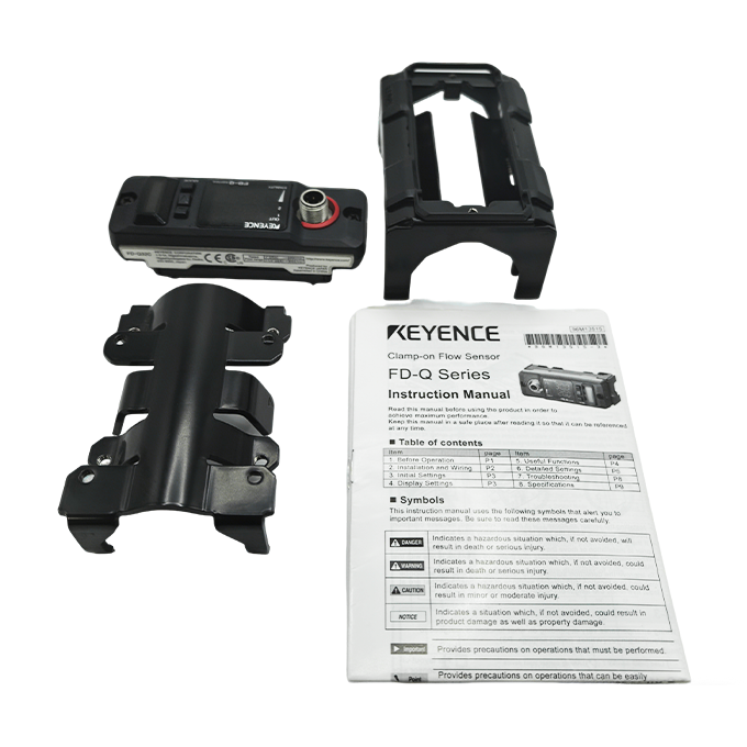 KEYENCE FD-Q Series Clamp Type Hot Mass Flow Sensor with Stainless ...