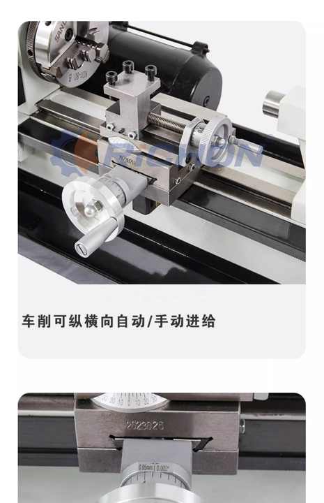 JYP125 Mini máquina de torno multiusos mini molino/taladro Combo torno ...