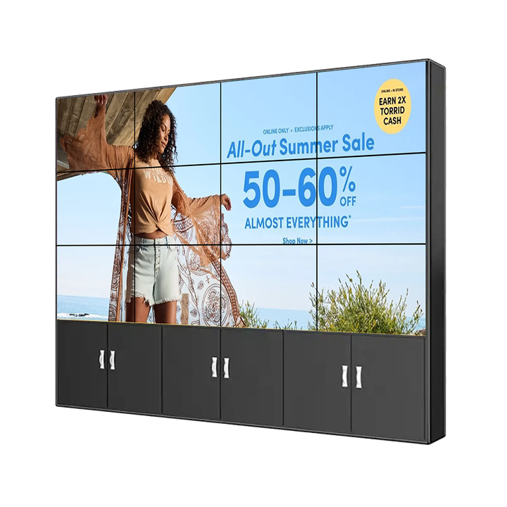 Big Size Indoor Full HD LCD Panel Narrow Bezel LCD Video Wall Splicing ...