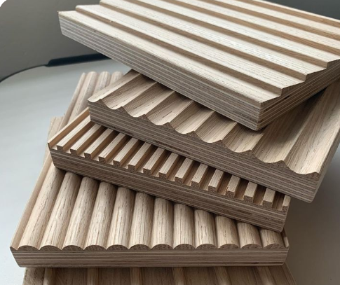 Natural Solid Wood Tambour Paneling for Wall and Ceiling