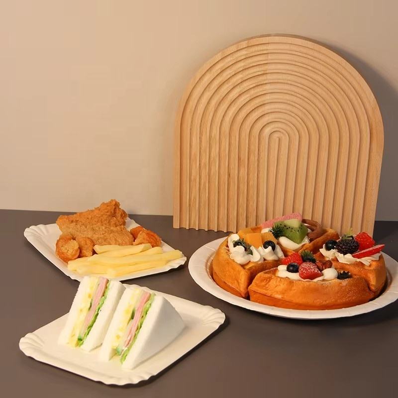 7in White Cake Paper Plate Custom Printing Logo Birthday Party Supplies ...