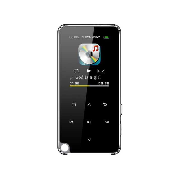 Reproductor MP3 Walkman con pantalla táctil, transmisión de música sin ...
