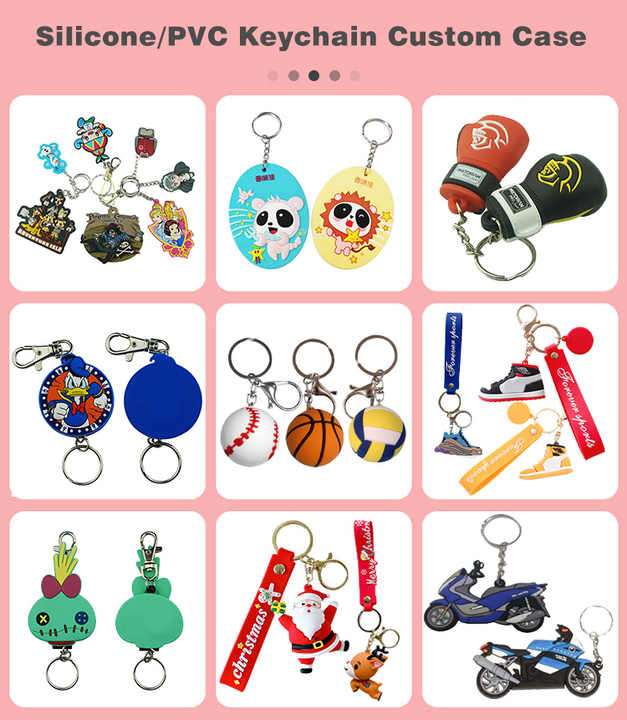 Customized 2D Soft Pvc Keychain Key Chain Custom Logo Soft Rubber ...