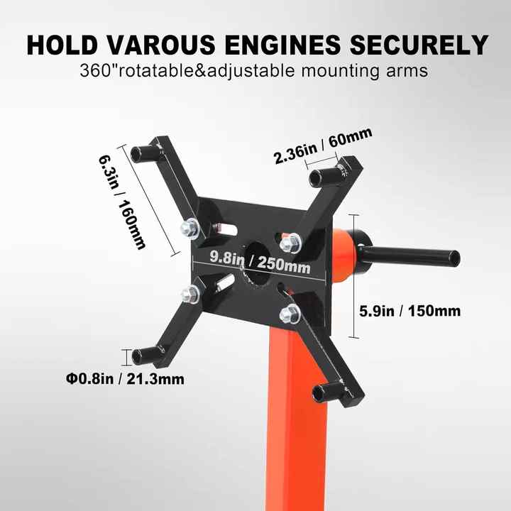 2024 Heavy Duty 1500LBS Folding Engine Hoist Workshop Motor Stand ...