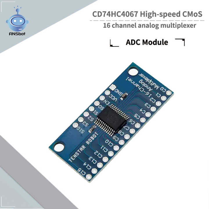 RNSbot CD74HC4067 16-Channel Analog Digital Multiplexer Breakout Board ...
