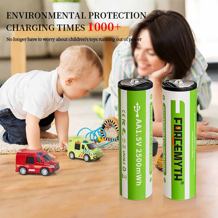 Forcemyth Wholesale Aa Batteries Rechargeable 1.5v Usb C Lithium-ion ...