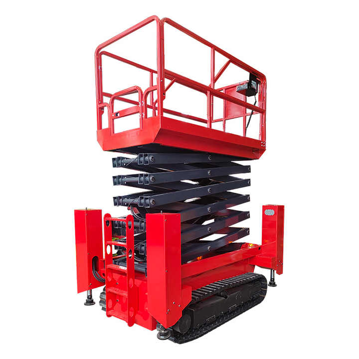 Moving scissor lift electro-hydraulic lifting platform full self ...