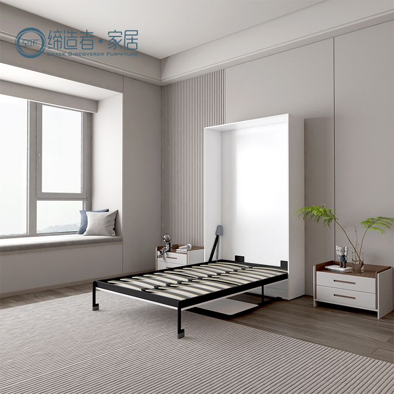 Hydraulic folding bed store