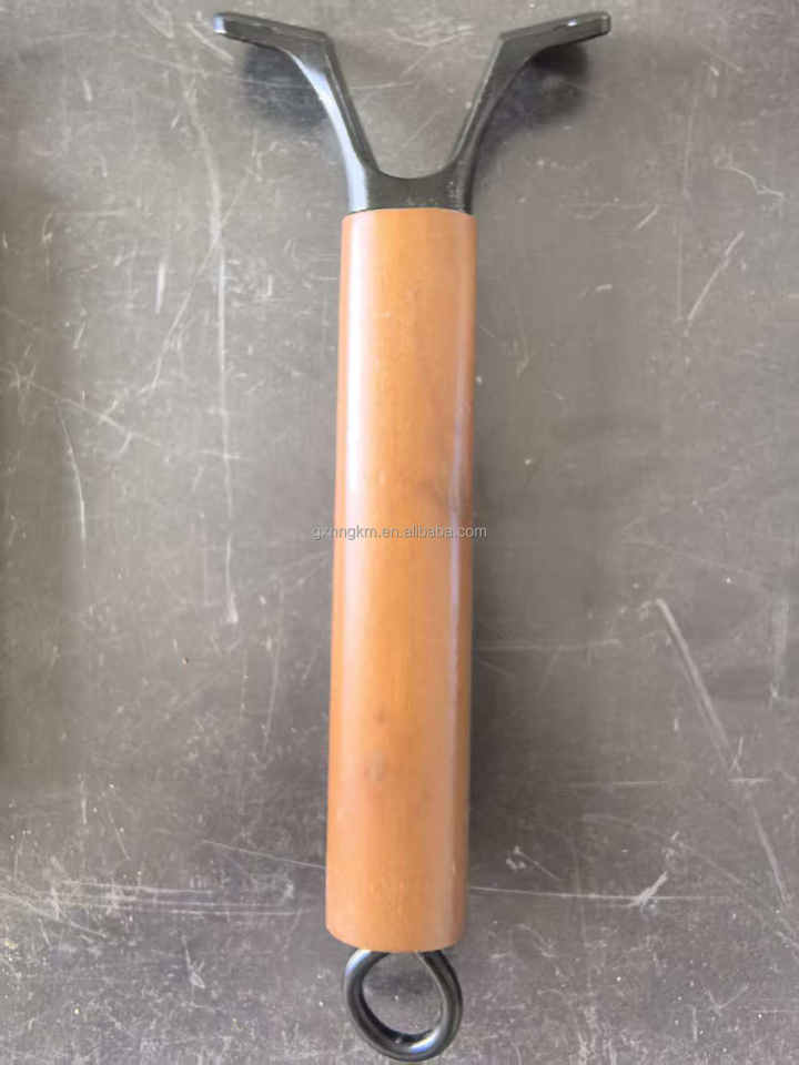 Wholesale Beech Wood Frying Pan Handle Universal Stainless Steel with ...