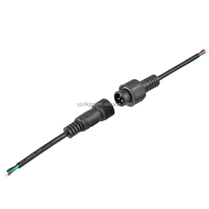 M15 IP65 Waterproof Male & Female Electrical Wire Connectors 2pin 3pin ...