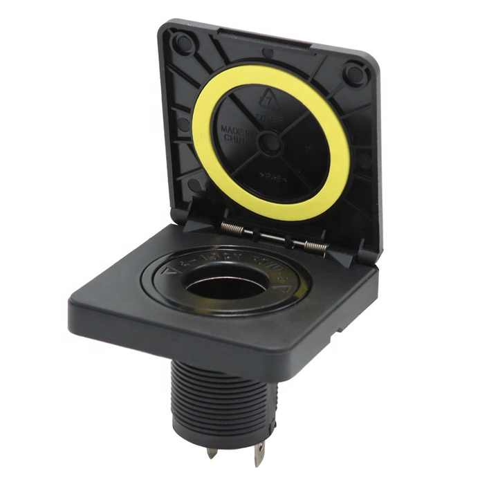 IP65 Waterproof USB Receptacle for DC 12V-24V Cigar Lighter & Cigarette ...