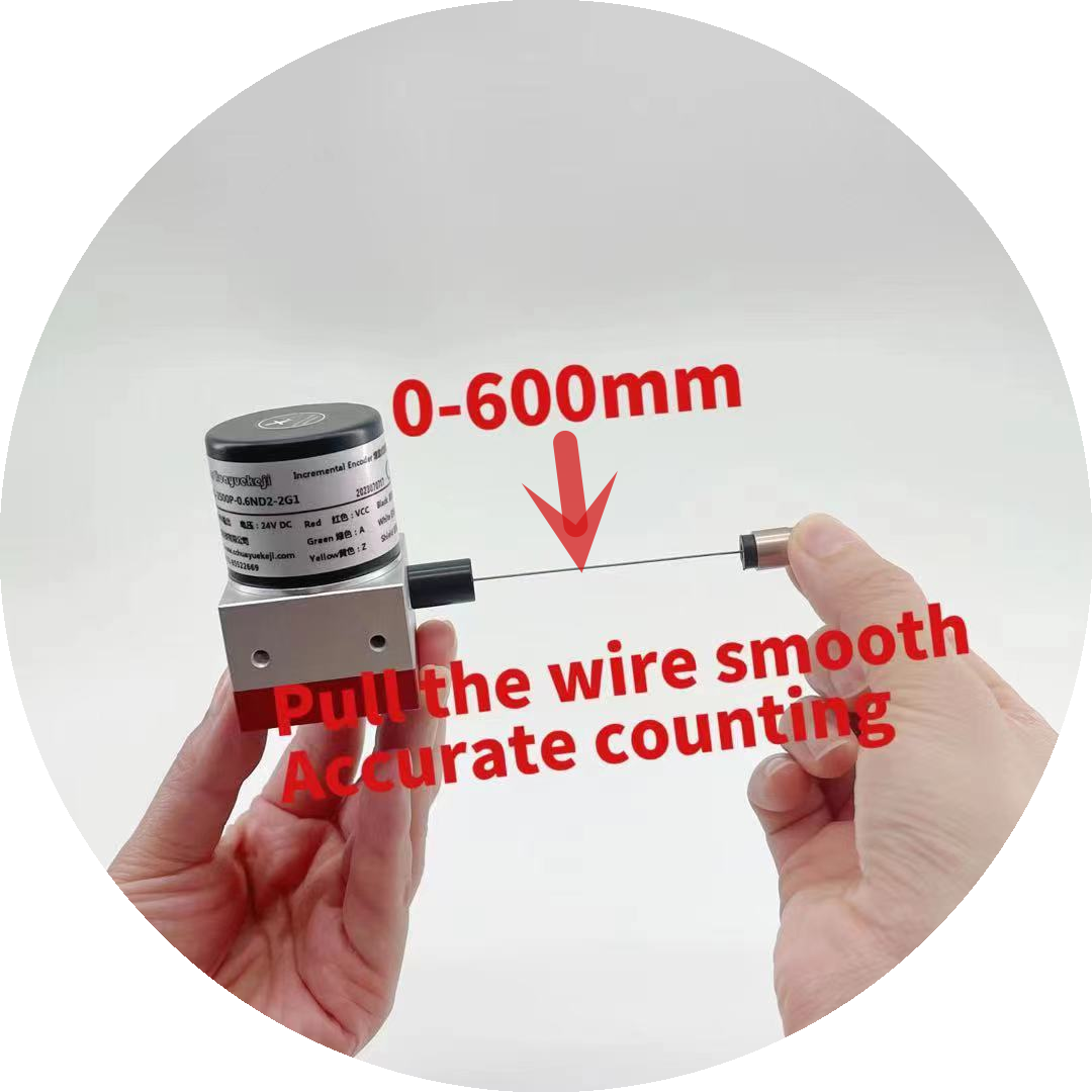 600mm cable encoder 10-10000ppr output pulse NPN PNP push-pull output ...