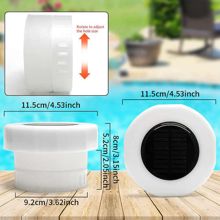 Auto Swimming Pool Fill Floating Chlorine Dispenser With Solar Pool ...