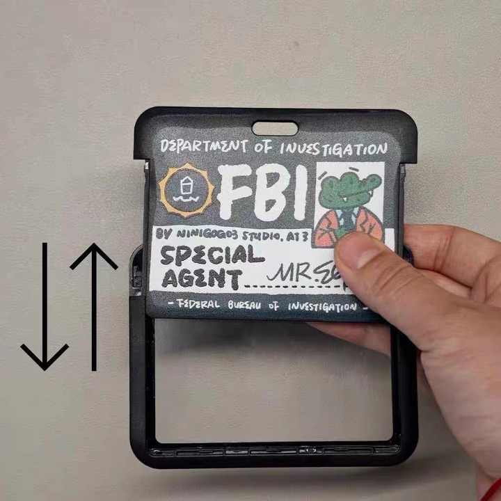 FBI Agent Card Set Bus Student Meal Lanyard Campus Access Control Work ...