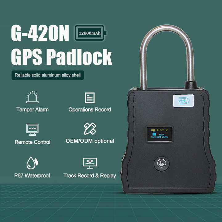 G420N GPS Tracker Smart Security Lock for Logistic Transport