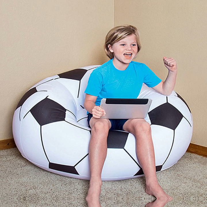 Inflatable Football Sofa Lounger 17732 Football Sofa Cartoon Style