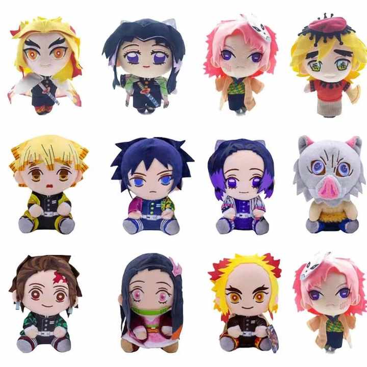Demon Slayer Anime Cartoon Stuffed Animals Figure Plush Toys Japan ...