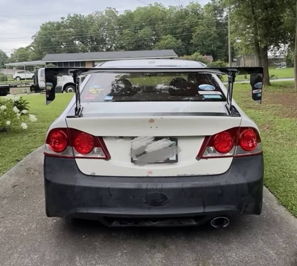 For Applicable to Honda Civic FD2 TYPE R, S-MAX FA1, Carbon Fiber ...