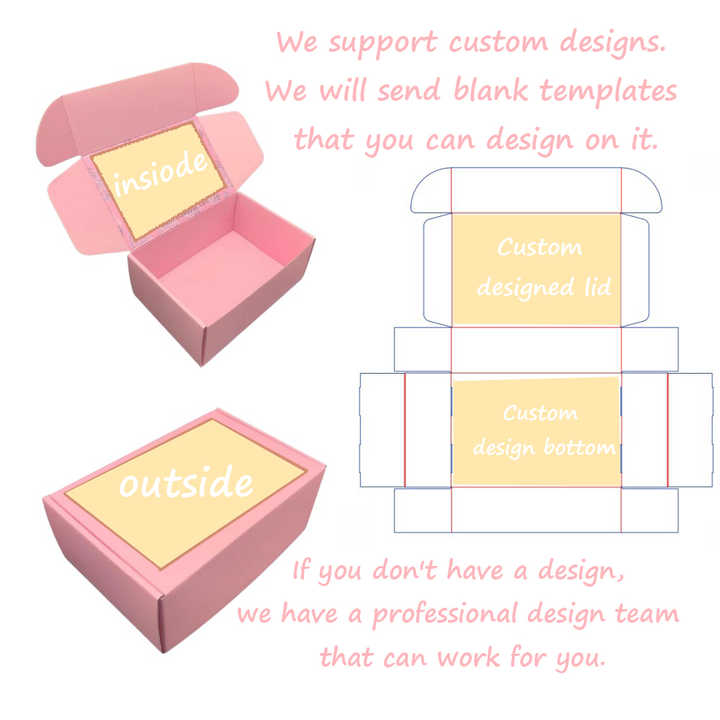 Recyclable Embossed Yellow Shipping Box - Perfect for Cosmetics