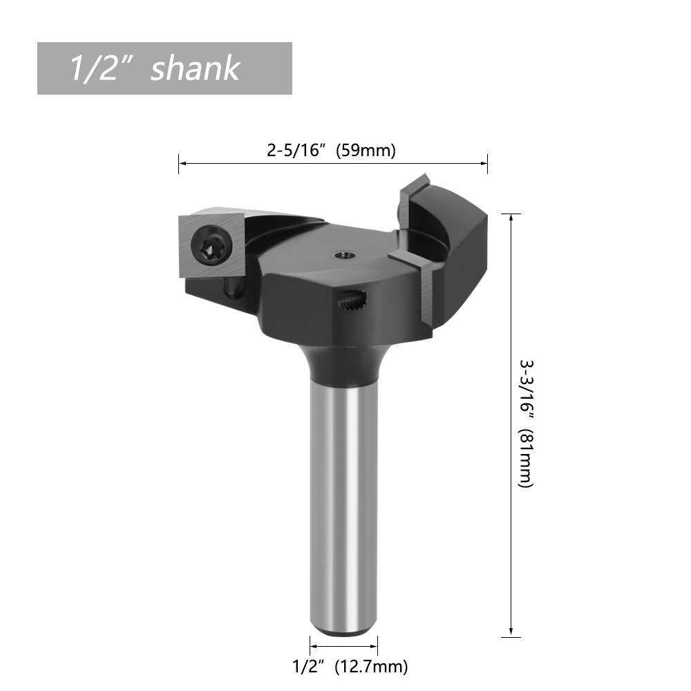 3 Sáo 8mm 12mm 1/2 ''mũi Khoan Bào Mặt Dao Phay T-style Cnc Spoilboard – Chima.vn – Máy móc ...