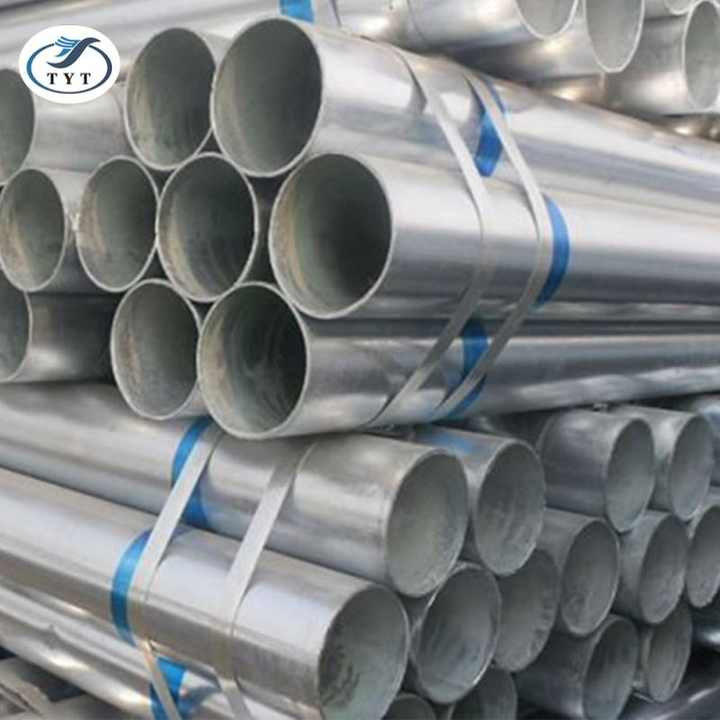 Hot Dip Galvanized Round Steel Pipe / GI Pipe Pre Galvanized Steel Pipe ...