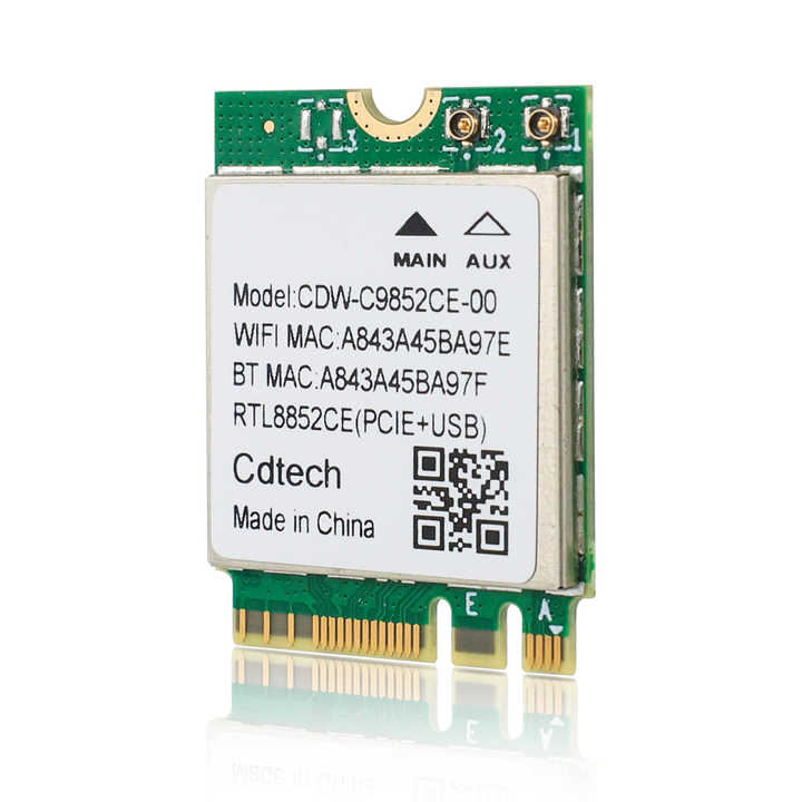 EDUP EP-RTL8852CE 2402Mbps WiFi 11ax BT5.3 Module High Performance PCI ...