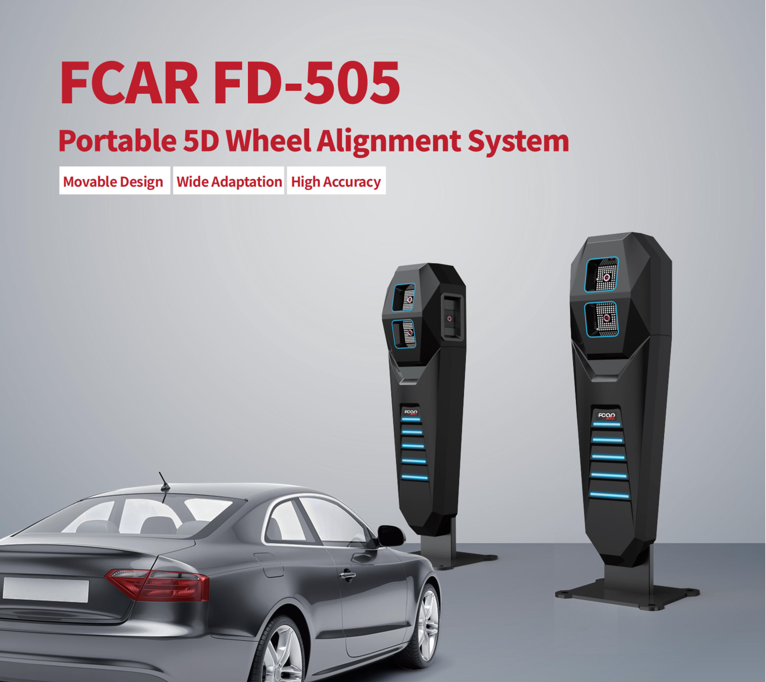 FCAR FD-505 wheel alignment software free download with 5 space saving ...