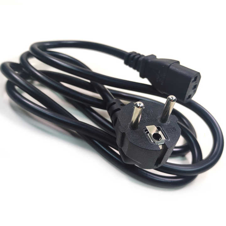 1.5M Black EU Power Cord - High Quality for Laptops & Desktops