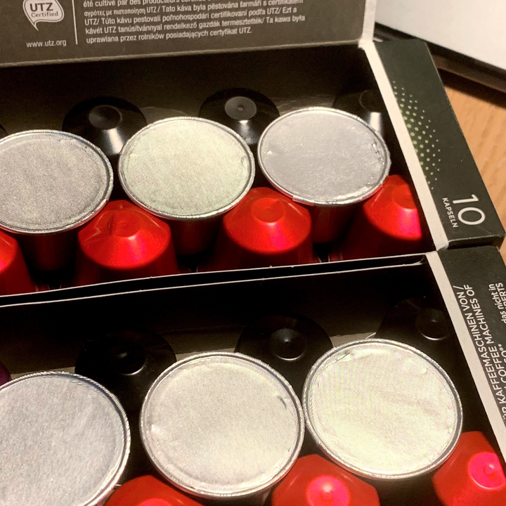 Nespresso Coffee Pods Empty Foil Containers with Lids for Cafe for ...