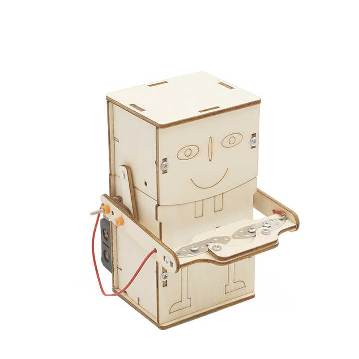 Wooden Coin-swallowing Robot Brain Development Stem Toys Science ...