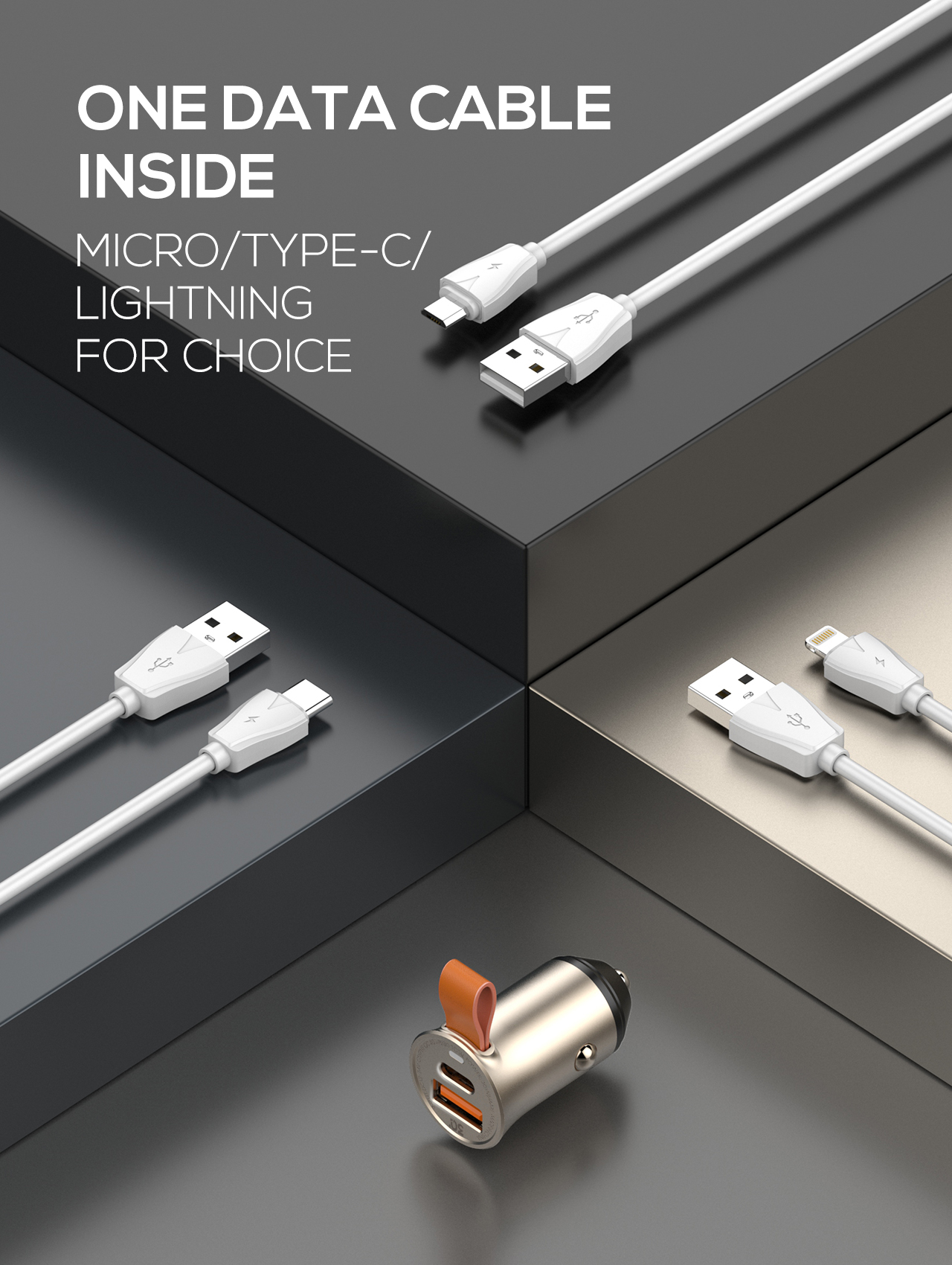 C509Q High Quality Fast Car Charger Dual Port (Type-C & USB) 30W | 3RAFOTY STORE