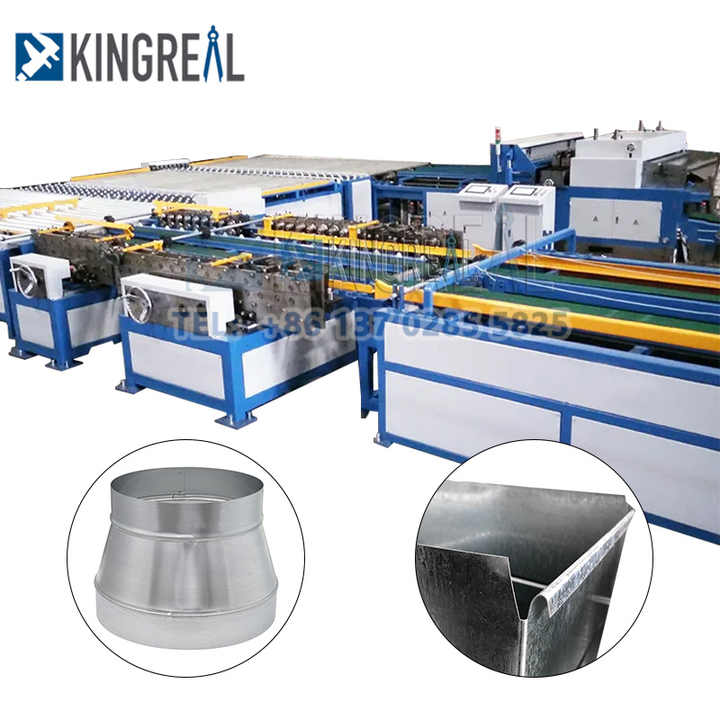 High Quality Automatic HVAC Air Duct Roll Forming Machine Spiral Duct ...