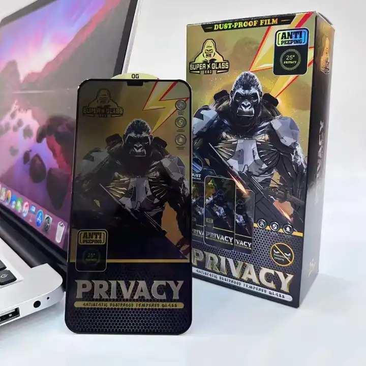 ESD 9H Privacy Anti-scratch Anti-spy Privacy Tempered Glass Screen ...